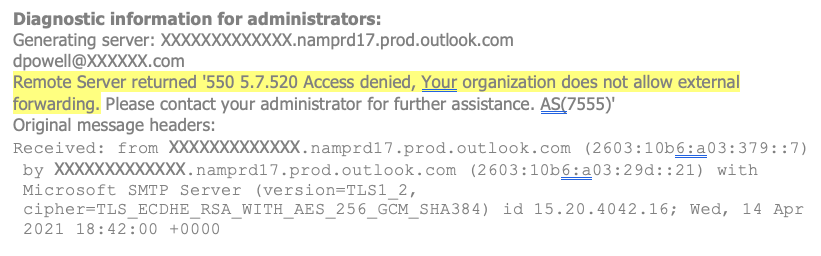 Troubleshooting Email Bounces